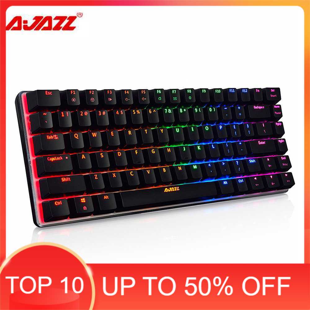 Jual Ajazz Firstblood Mechanical Gaming Keyboard RGB Blue Switch - AK33 | Shopee Indonesia