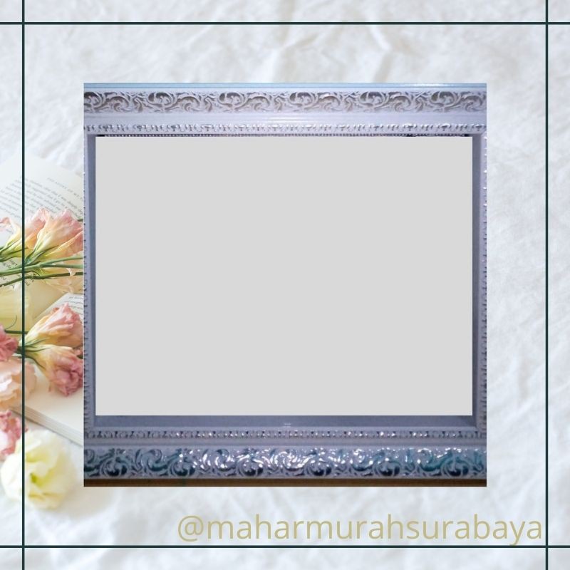 Jual Bingkai Pigura Frame Foto Mahar Pernikahan Murah 10R 25x35 cm ...
