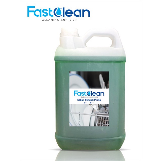 Jual FastClean Sabun Cuci Piring / Dish Wash Liquid 5Liter | Shopee ...