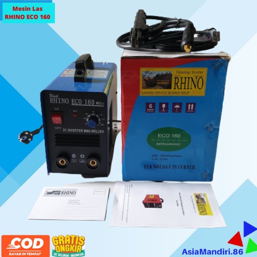 Jual Las listrik Mesin las RHINO ECO 160A 900 Watt | Shopee Indonesia