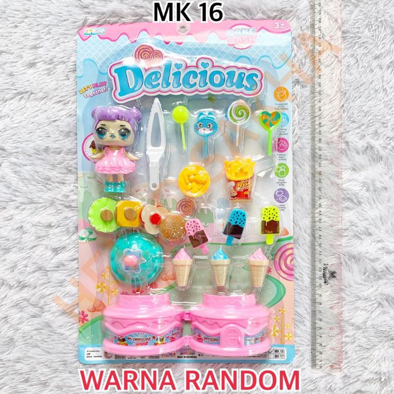 Jual MAINAN MK 16 DELICIOUS BONEKA LOL KUE ROTI TART ULTAH POTONG ULANG ...