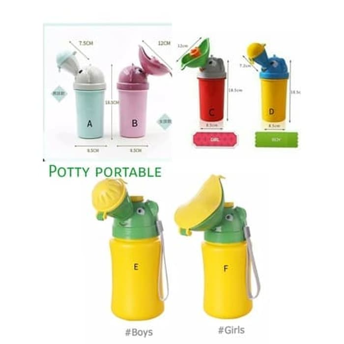 Jual travel potty toilet / pispot botol portable / tempat pipis anak ...