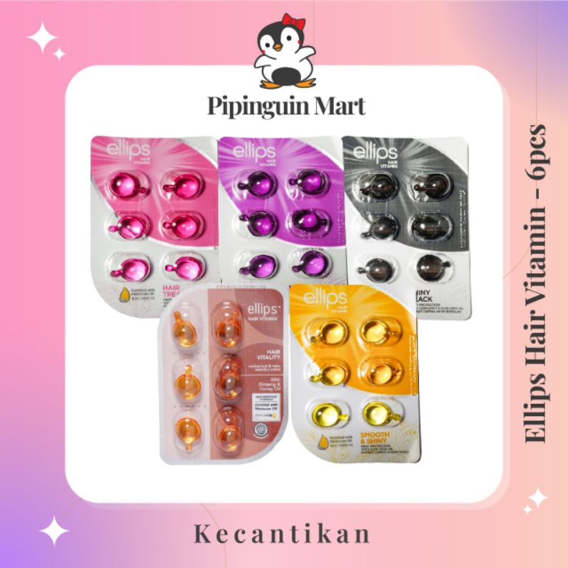 Jual Elips Hair Vitamin / Vitamin Rambut Sachet Original Isi 6 Biji ...