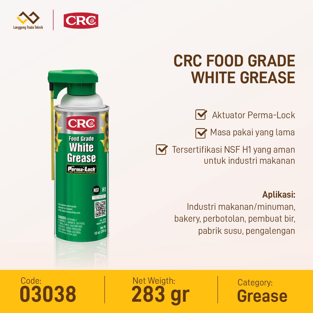 Jual CRC Food Grade White Grease - 03038 Indonesia|Shopee Indonesia
