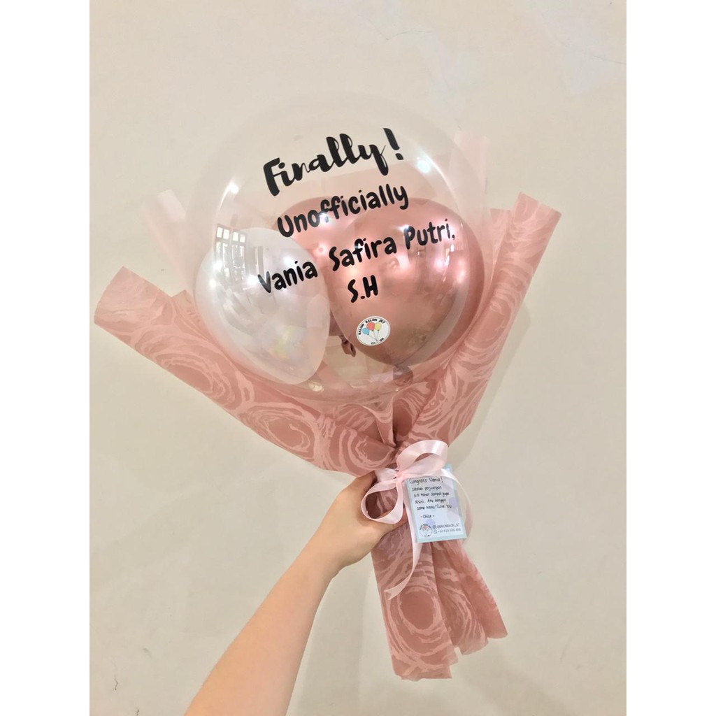 Jual balonbalonjkt - Buket bobo balon / buket balon custom nama ...