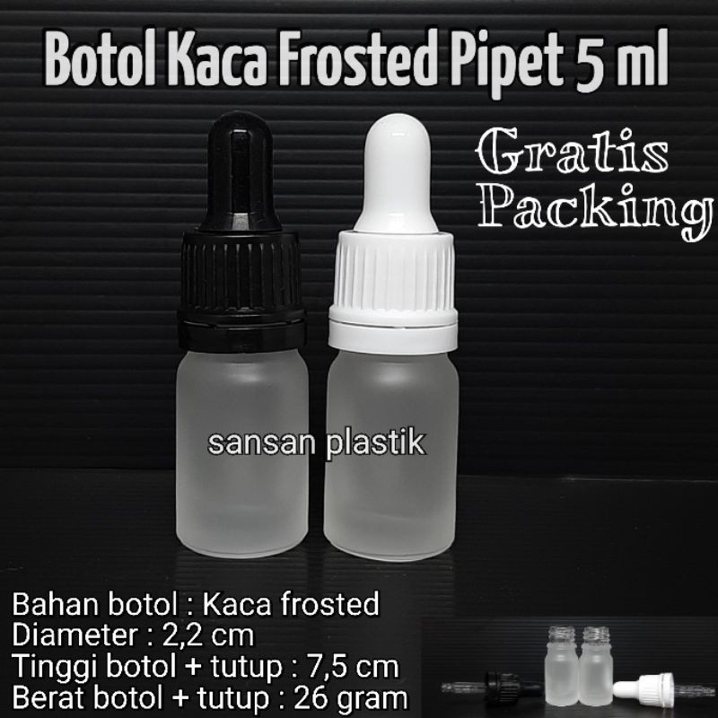 Jual Botol Kaca pipet 5ml Frosted / Botol pipet 5ml kaca clear frosted ... Jual Botol Kaca pipet 5ml Frosted / Botol pipet 5ml kaca clear frosted ...