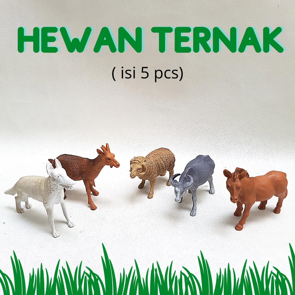 Jual Mainan hewan ternak farm animals figurine binatang edukasi anak ...