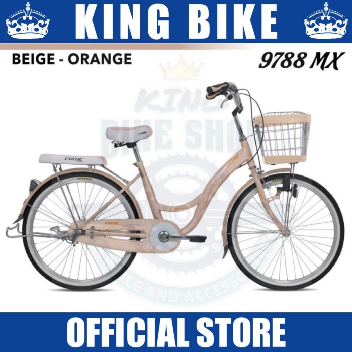 Jual Sepeda Mini Keranjang Dewasa Perempuan EXOTIC ET 9788 MX 26 Inch ...