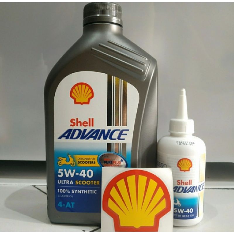 Jual Oli Mesin Matic Shell Ultra Scooter 5W-40 1L 1 Liter Nmax 155 150 ...