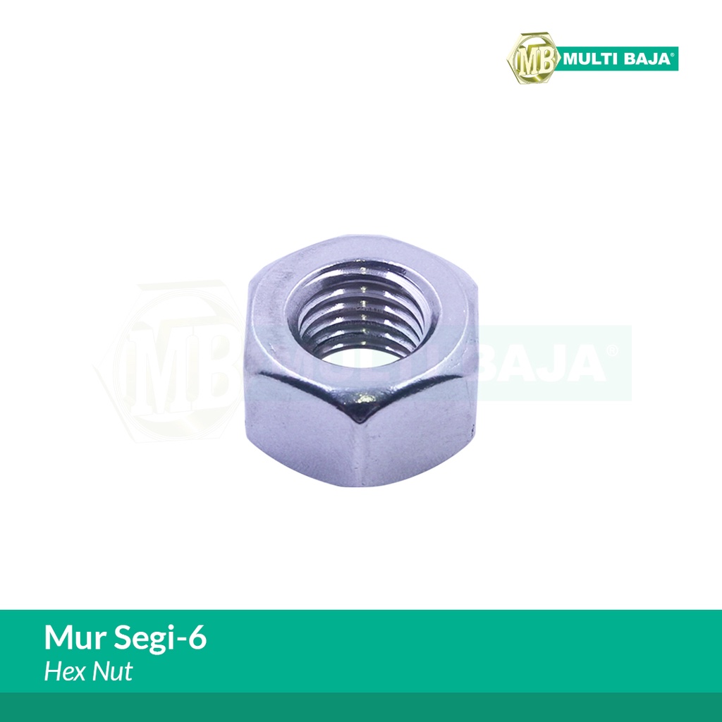 Jual Mur Hex Segi Enam Stainless Steel 304 M8 | Shopee Indonesia