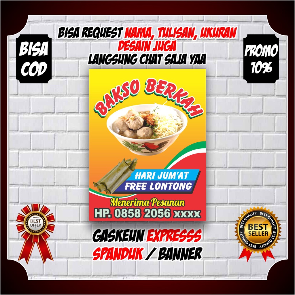 Jual Spanduk Banner Bakso - spanduk jualan mie bakso berkualitas ...