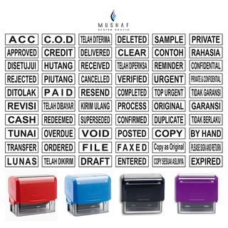 Jual Stempel Dokumen / Stempel PAID / Stempel RECEIVED / Stempel CREDIT ...