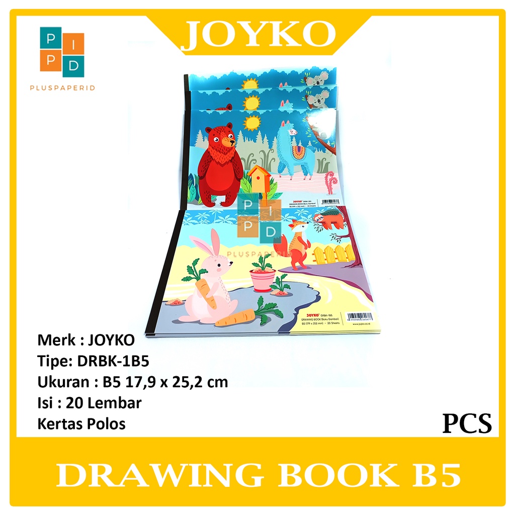 Jual JOYKO Buku Gambar Ukuran B5 DRBK-1B5 Karakter Per Pcs | Shopee ...