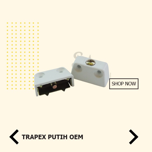 Jual TRAPEX PUTIH OEM / TRAPES TRAVES SIKU AMBALAN KAYU RAK LEMARI ...
