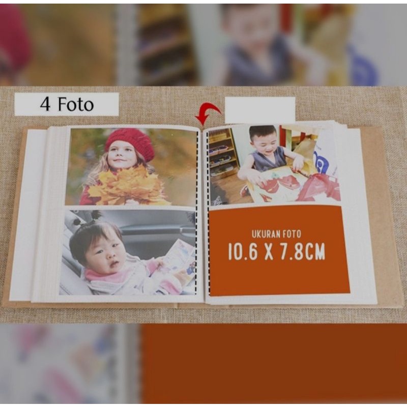 Jual Album Foto 2R 200 lembar dan 4R 100 Lembar Motif Karakter Full ...