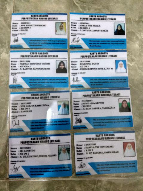 BAHAN ID CARD / PVC KERTAS ID CARD 1 PAK ISI 50 PCS UKURAN A4 | Shopee ...