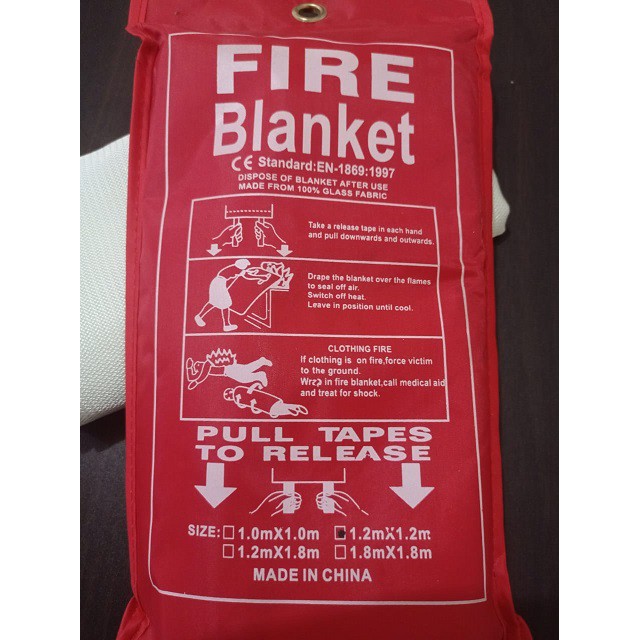 Jual Fire Blanket Safety Cover Emergency Kain Selimut Peredam Api Alat ...