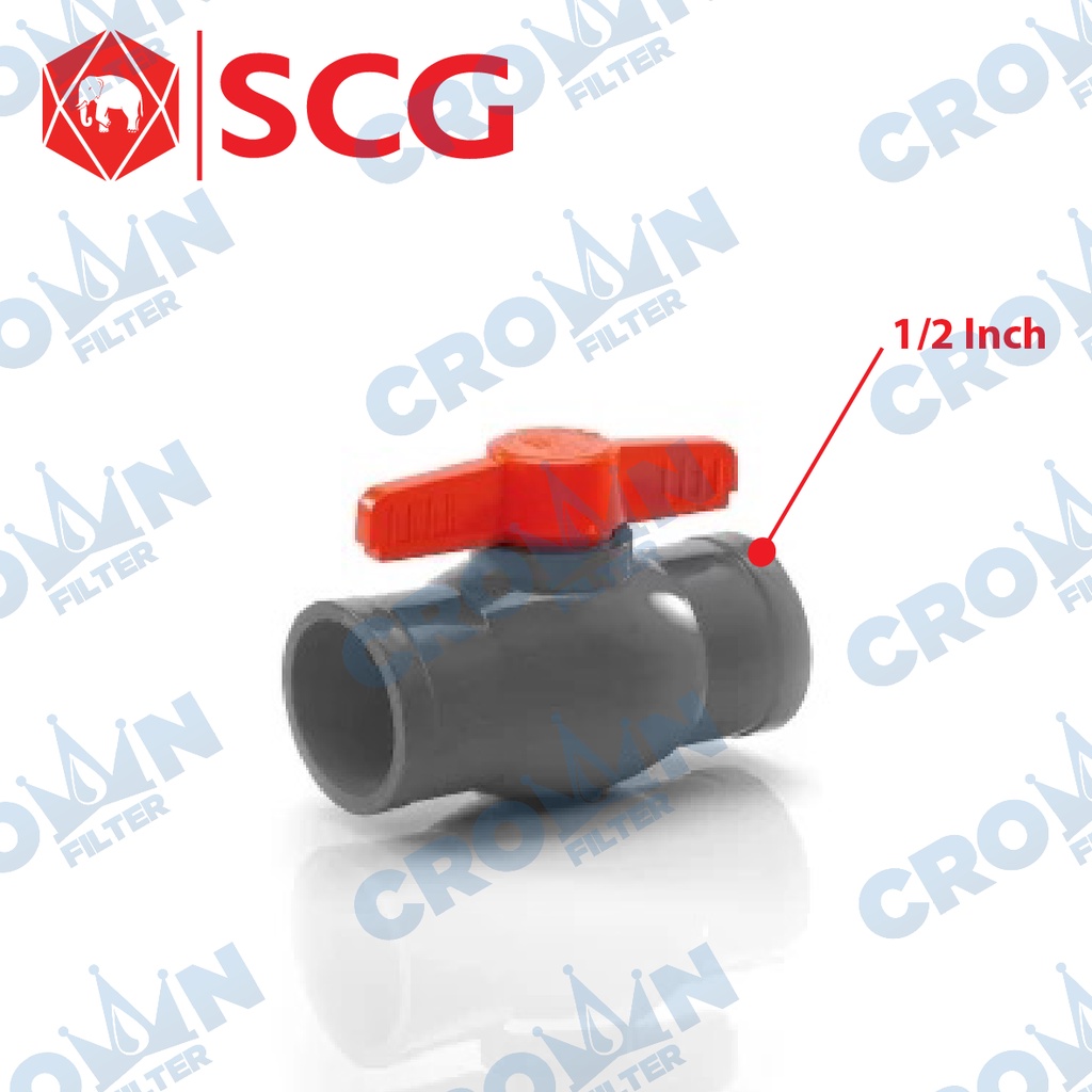 Jual [SCG] Stop Kran / Ball Valve PVC 1/2" SCG | Shopee Indonesia