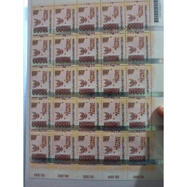 Jual Materai 3000 | Materai 6000 | Materai 10000 Asli dari Kantor Pos ...