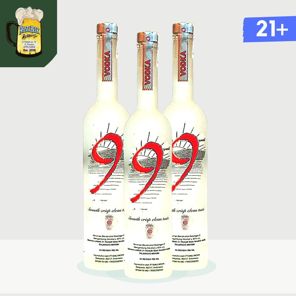 Jual Bali Moon Vodka 9 Nine 40% 700 ml | Shopee Indonesia