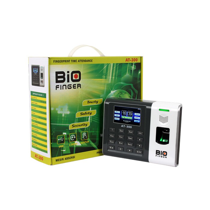 Jual Mesin Absensi Fingerprint Bio Finger AT-300 Indonesia|Shopee Indonesia