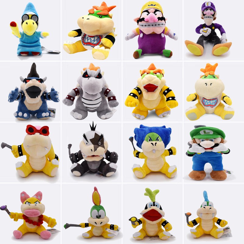 Jual 15-28CM Super Mario Broser JR 3D Land Bone Kubah Koopa Dragon Dark ...