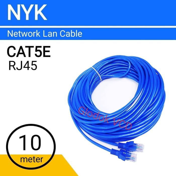 NYK Cat5 10m Ethernet Network Cable / Kabel LAN UTP CAT5e | Shopee Indonesia