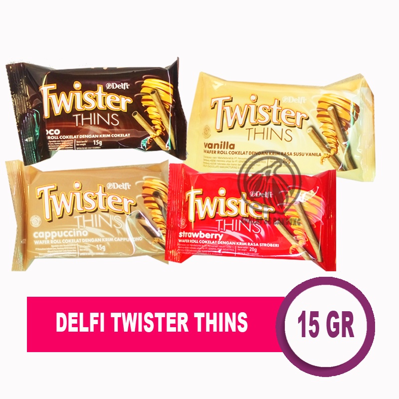 Jual Delfi Twister Thins 15 gr Wafer Isi Coklat, Delfi Wafer Roll ... Jual Delfi Twister Thins 15 gr Wafer Isi Coklat, Delfi Wafer Roll ...