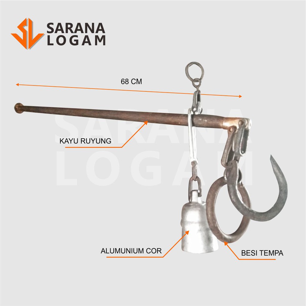 Jual Timbangan Kayu Ruyung Tradisional Klasik Indonesia|Shopee Indonesia