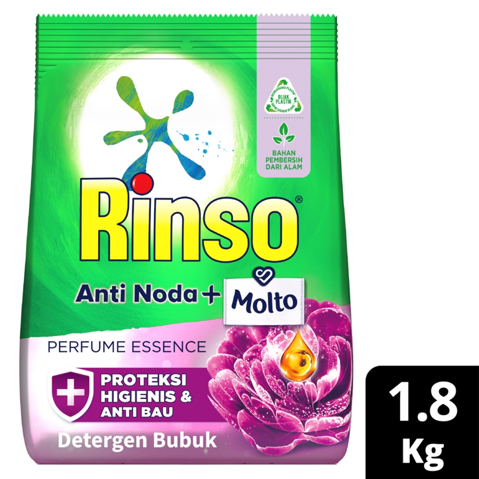 Jual Rinso Molto Deterjen Bubuk Perfume Essence 1.8Kg | Shopee Indonesia