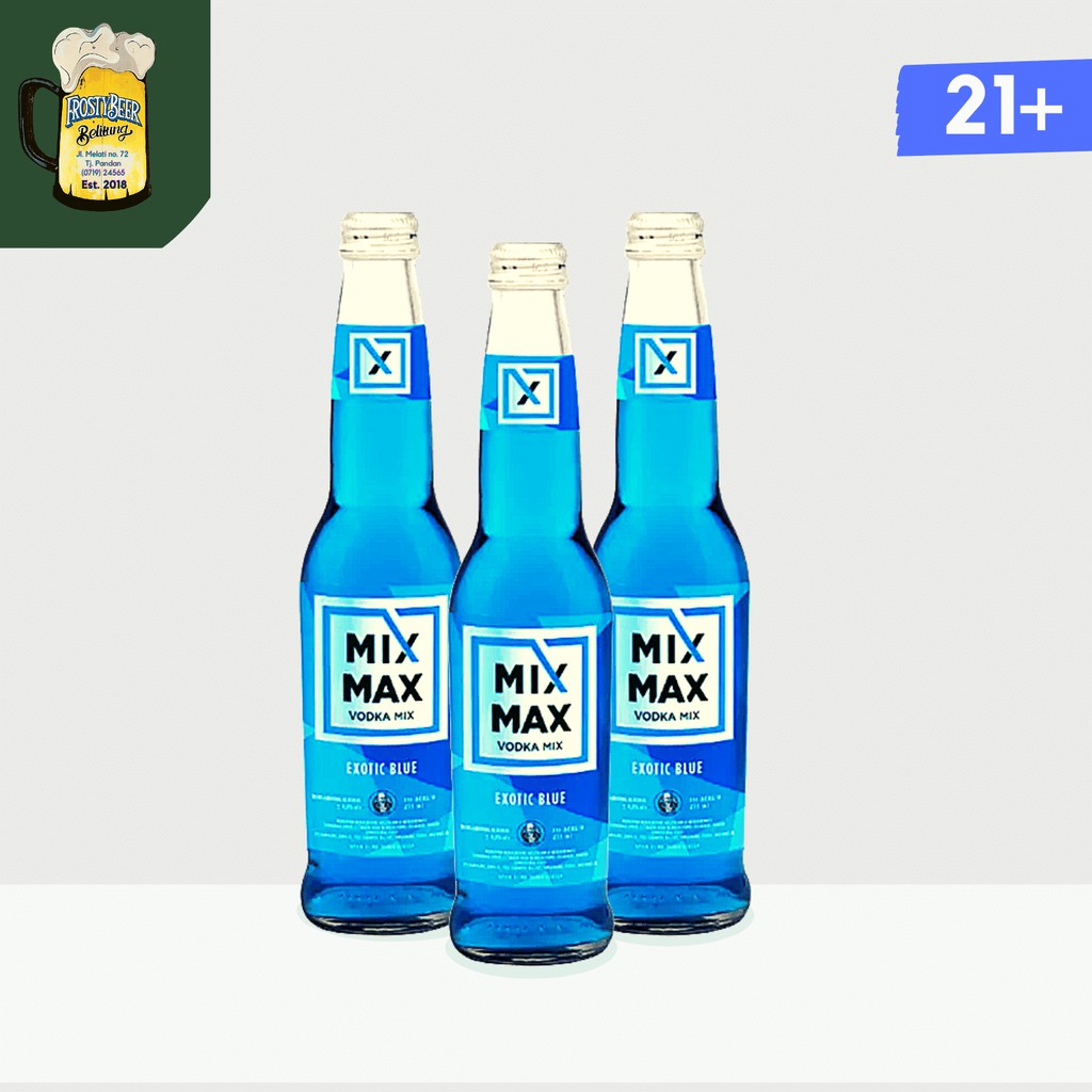 Jual Mix Max Exotic Blue 4.8% 275 ml - mixmax biru - cocktail mixer ...