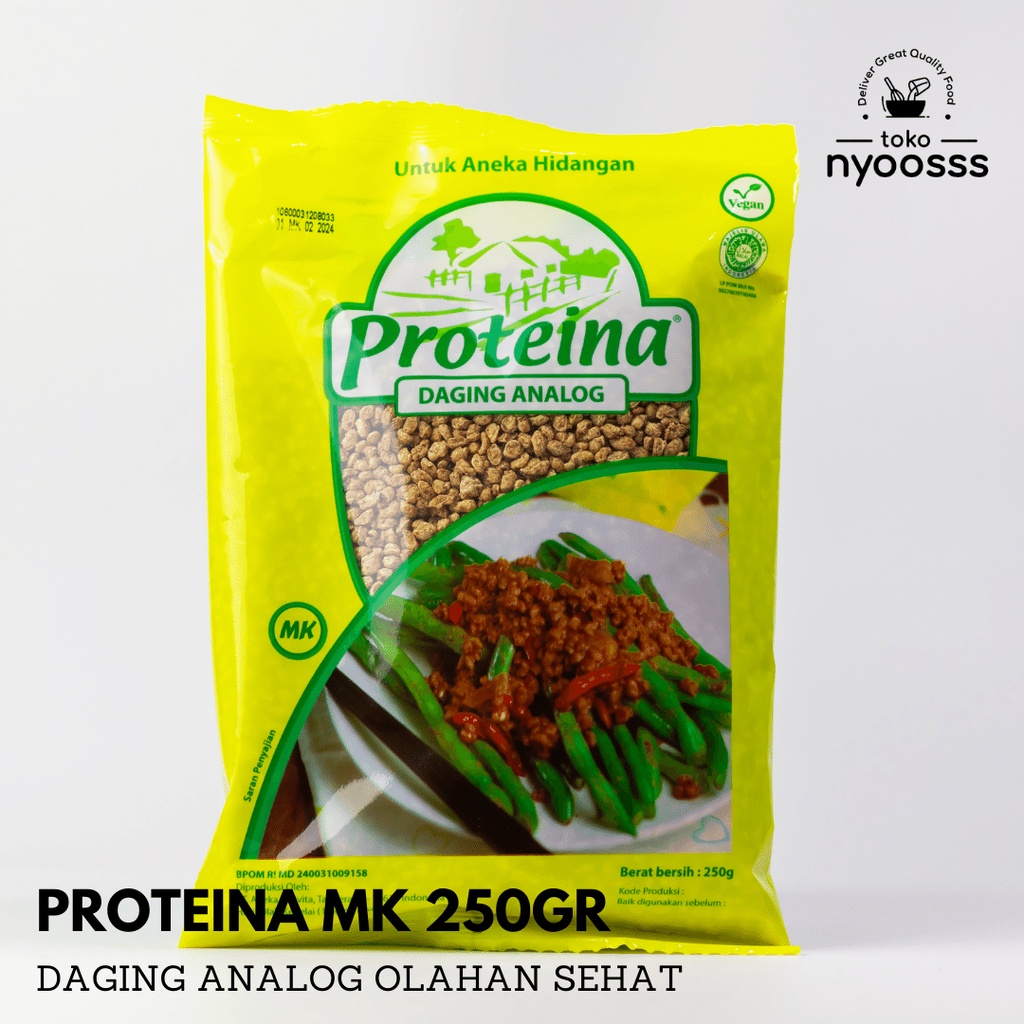 Jual Proteina MK 250Gr / Daging Nabati / Daging Analog / Daging Isian ...