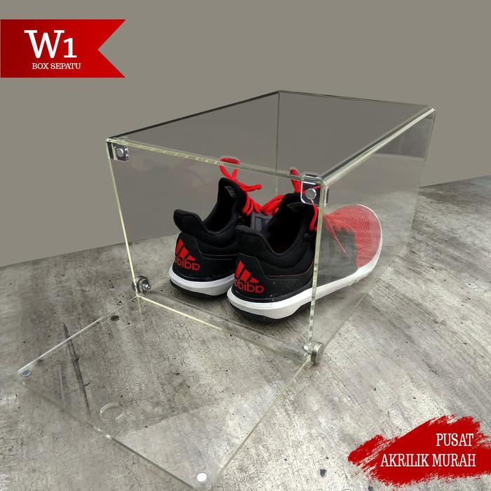 Jual Box Sepatu Acrylic / Box Sepatu Akrilik / Display Sepatu Acrylic ...