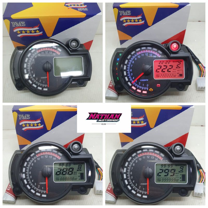 Jual Spido koso Speedo speedometer digital led Speedo rx2n plus kabel ...