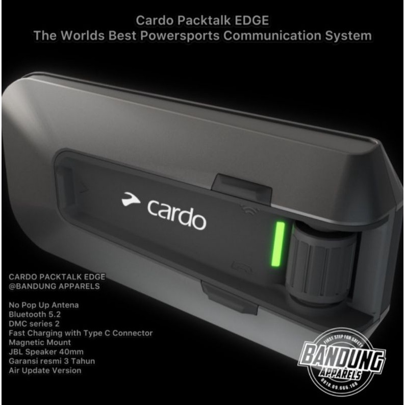 Jual Intercom Cardo Packtalk Edge Single With BOX 1 set dengan BOX ...