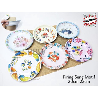 Jual Piring Seng Cekung 20cm 22cm / Piring Seng Motif / Piring Jadul ...