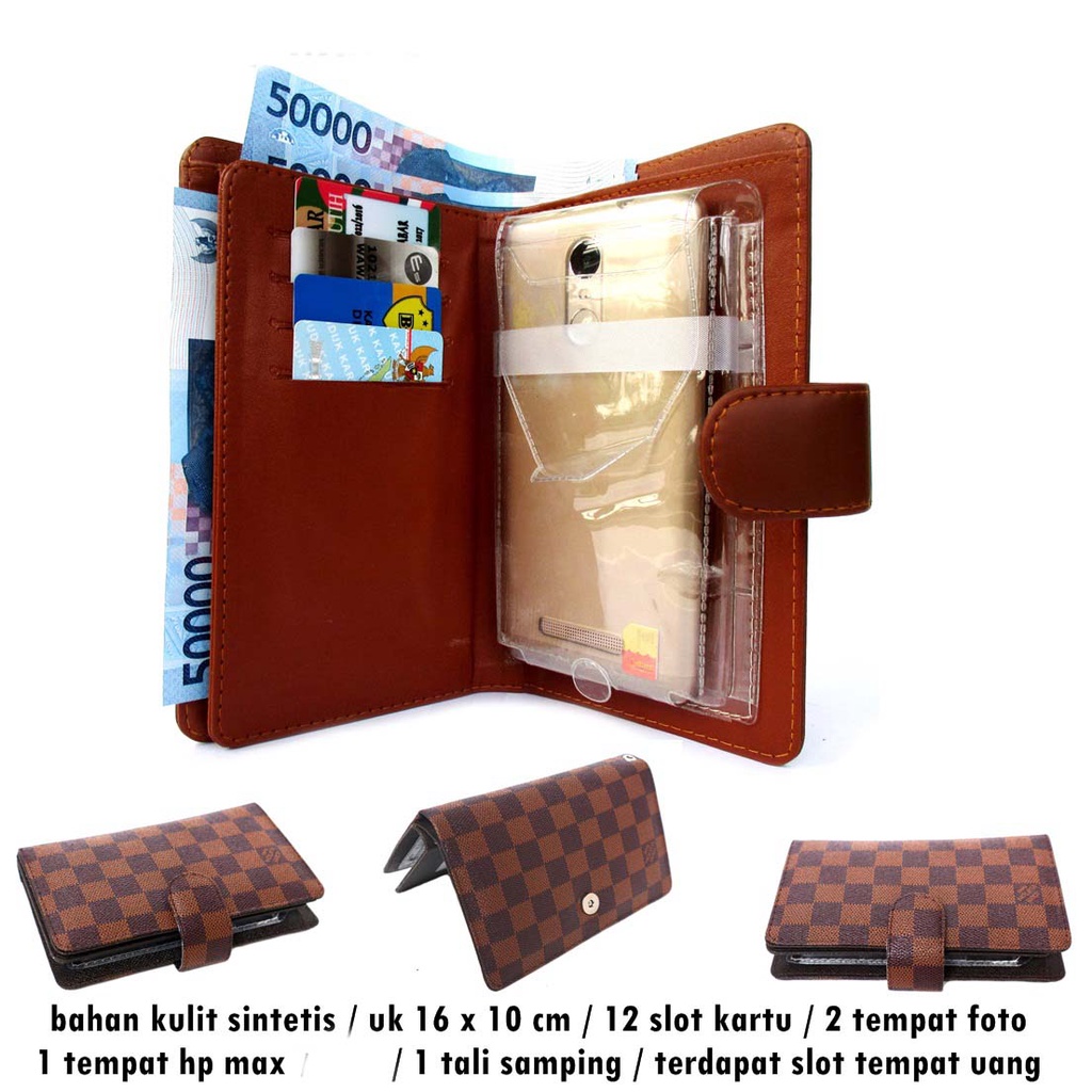 Jual Grosir Dompet Hp Alexia Mini Damier | Shopee Indonesia