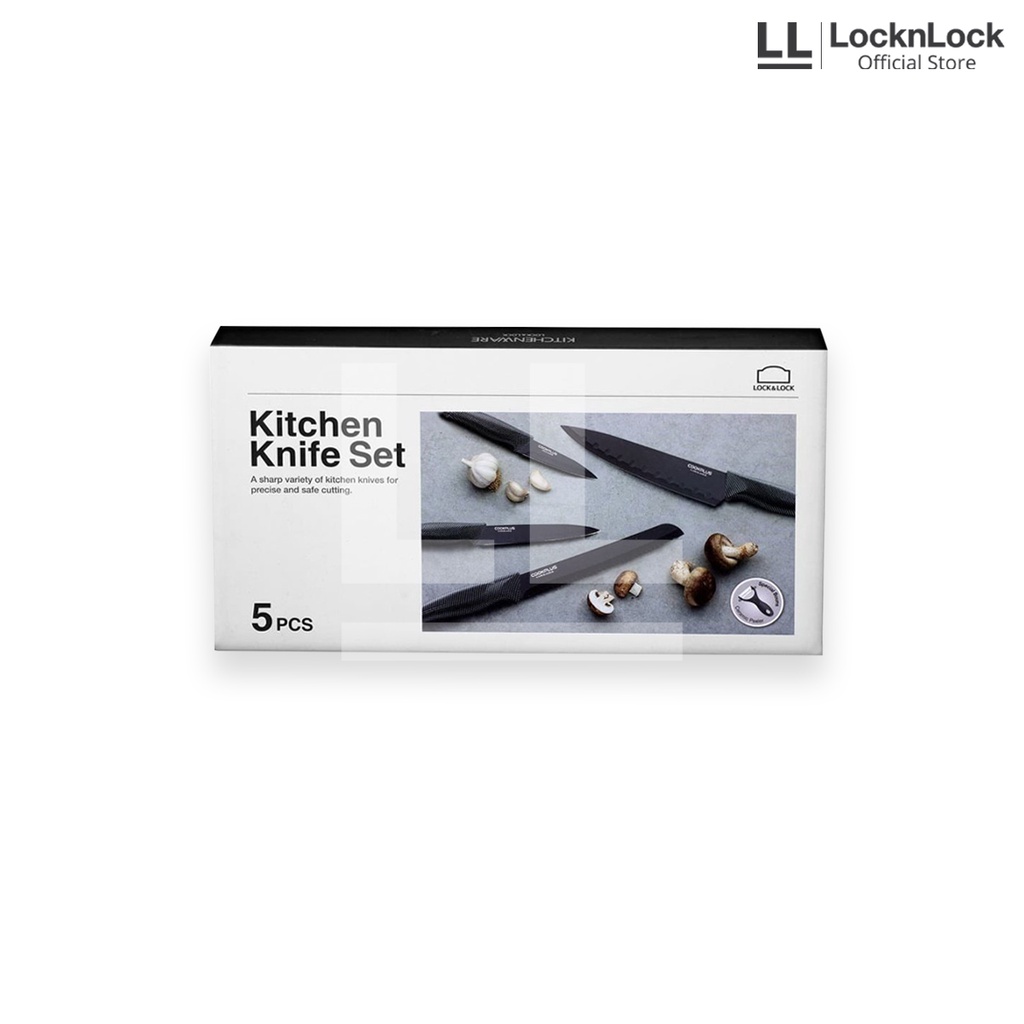 Jual locknlock cookplus knife 5p set black Harga Terbaik & Termurah ...