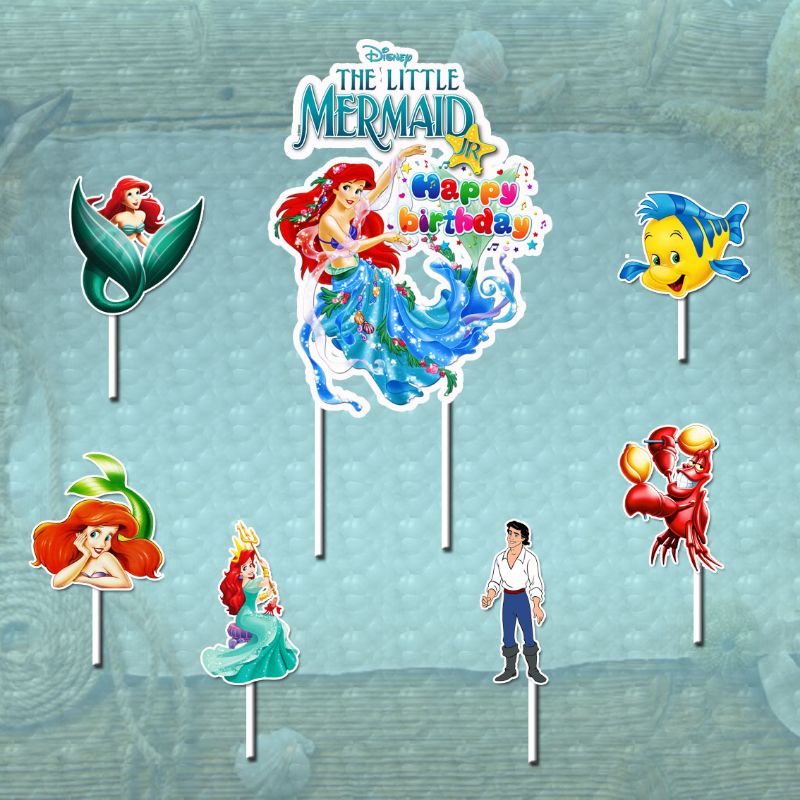 Jual Cake Topper mermaid putri duyung happy birthday | Shopee Indonesia