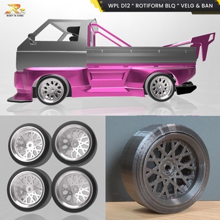 Jual WPL D12 Velg Rotiform BLQ - Velg dan Ban 1 Set RC Drift 3D Print WPL D12 | Shopee Indonesia