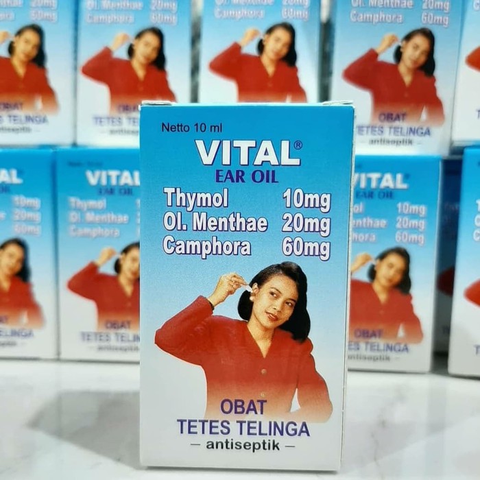 Jual Obat Tetes Kuping Antiseptik Sakit Telinga VITAL EAR OIL ...