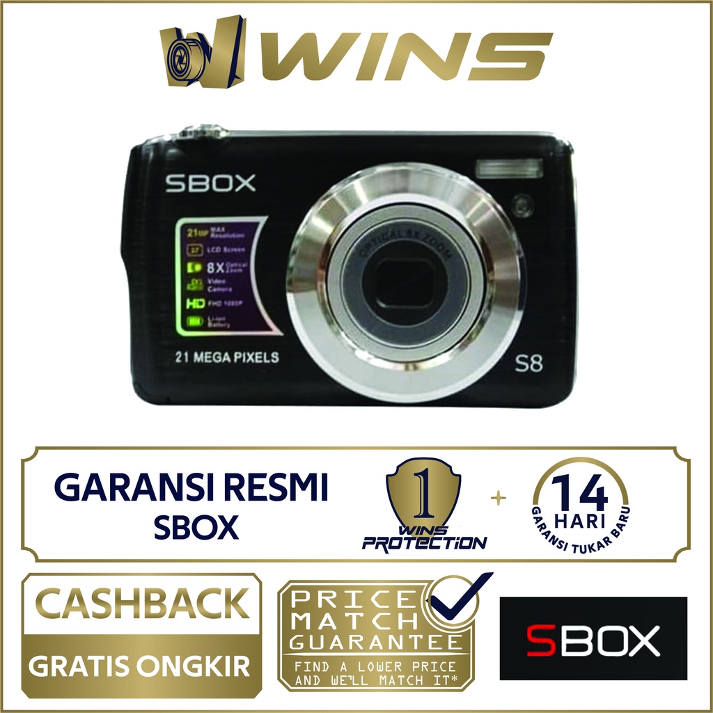 Jual SBOX S8 Camera Digital / Kamera Pocket Originalll - Garansi Resmi SBOX | Shopee Indonesia