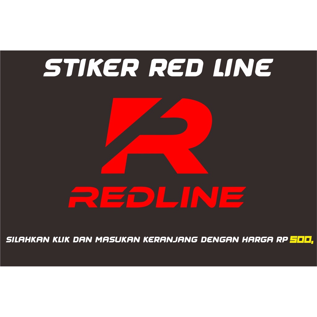 Jual STIKER LOGO TOKO RED LINE | Shopee Indonesia