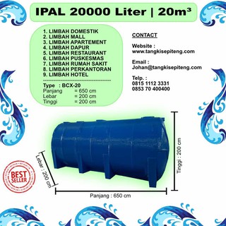 Jual System BIOTECH - IPAL Kapasitas 20000 liter/day 20m3/day | Shopee ...