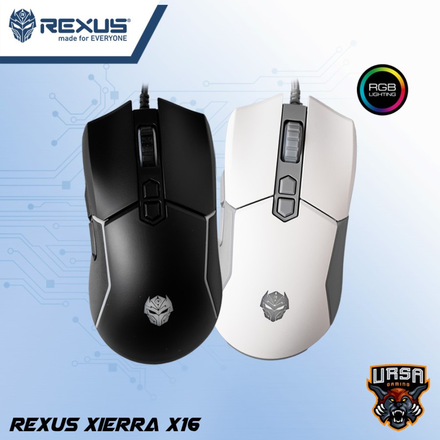 Jual Mouse Rexus X16 / X-16 Xierra RGB - Gaming Mouse - Garansi Resmi ...
