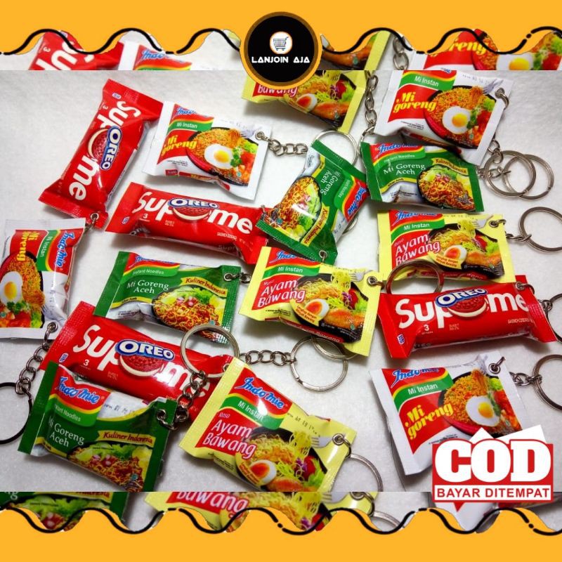 Jual [COD] Gantungan Kunci dan Tas Bentuk Snack Jajanan Lucu | Shopee ...