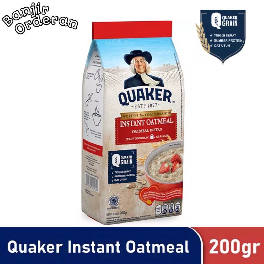 Jual QUAKER Instant Oatmeal - QUAKER - Oatmeal | Shopee Indonesia
