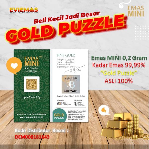 Jual Emas Mini 0,2 Gram Emas Batangan Murni 999,9% 24 Karat, Logam ...