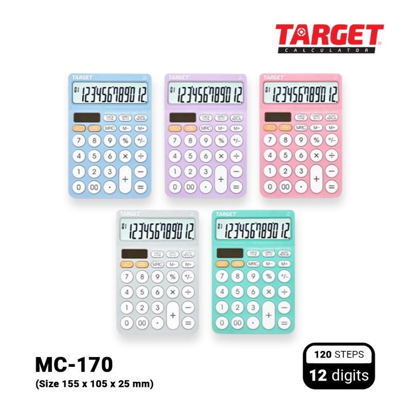 Jual Target MC-170 - Desktop Calculator - 12 digit | Shopee Indonesia