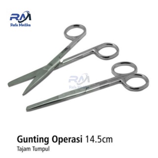 Jual Gunting Jaringan Tajam 14 cm / Gunting Tajam Tumpul | Shopee Indonesia